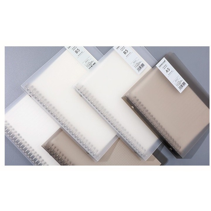 Refillable Minimalist Binder Notebook [Grid, Lines, Dotted, Blank ...