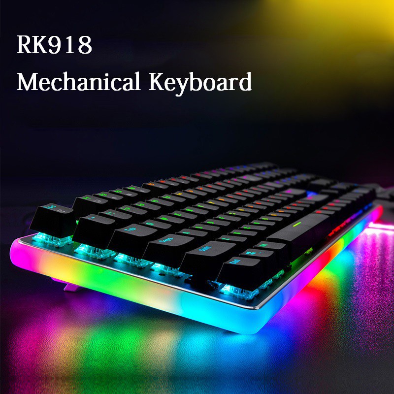 RK ROYAL KLUDGE RK918 Full RGB Backlit Wired Mechanical Keyboard ...