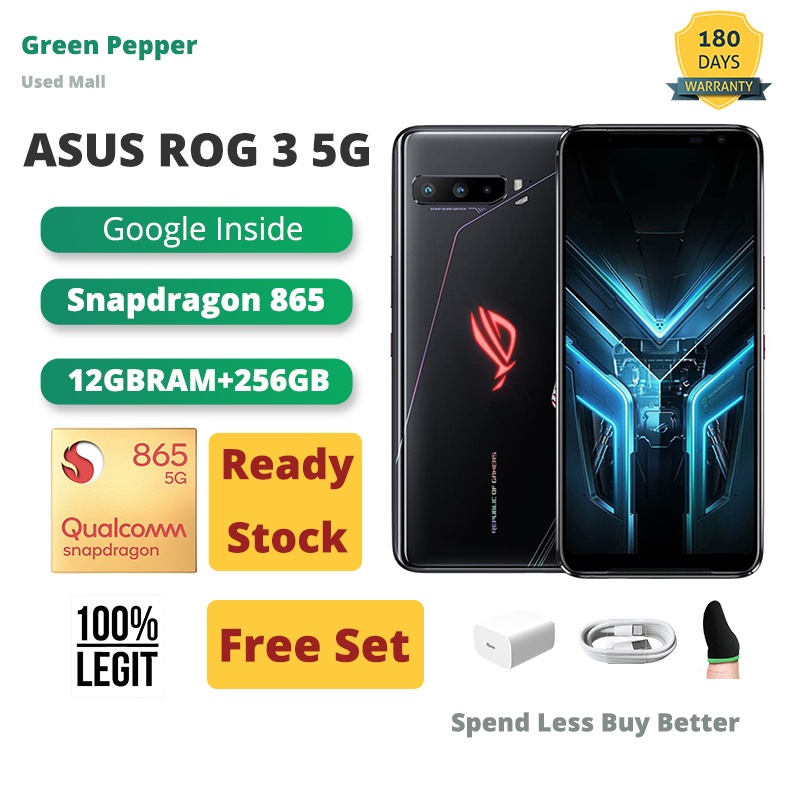 ASUS ROG 3 12GB RAM+256GB 128GB ROM Snapdragon 865 6000mAh 64MP Camera 6.59" AMOLED Gaming ...