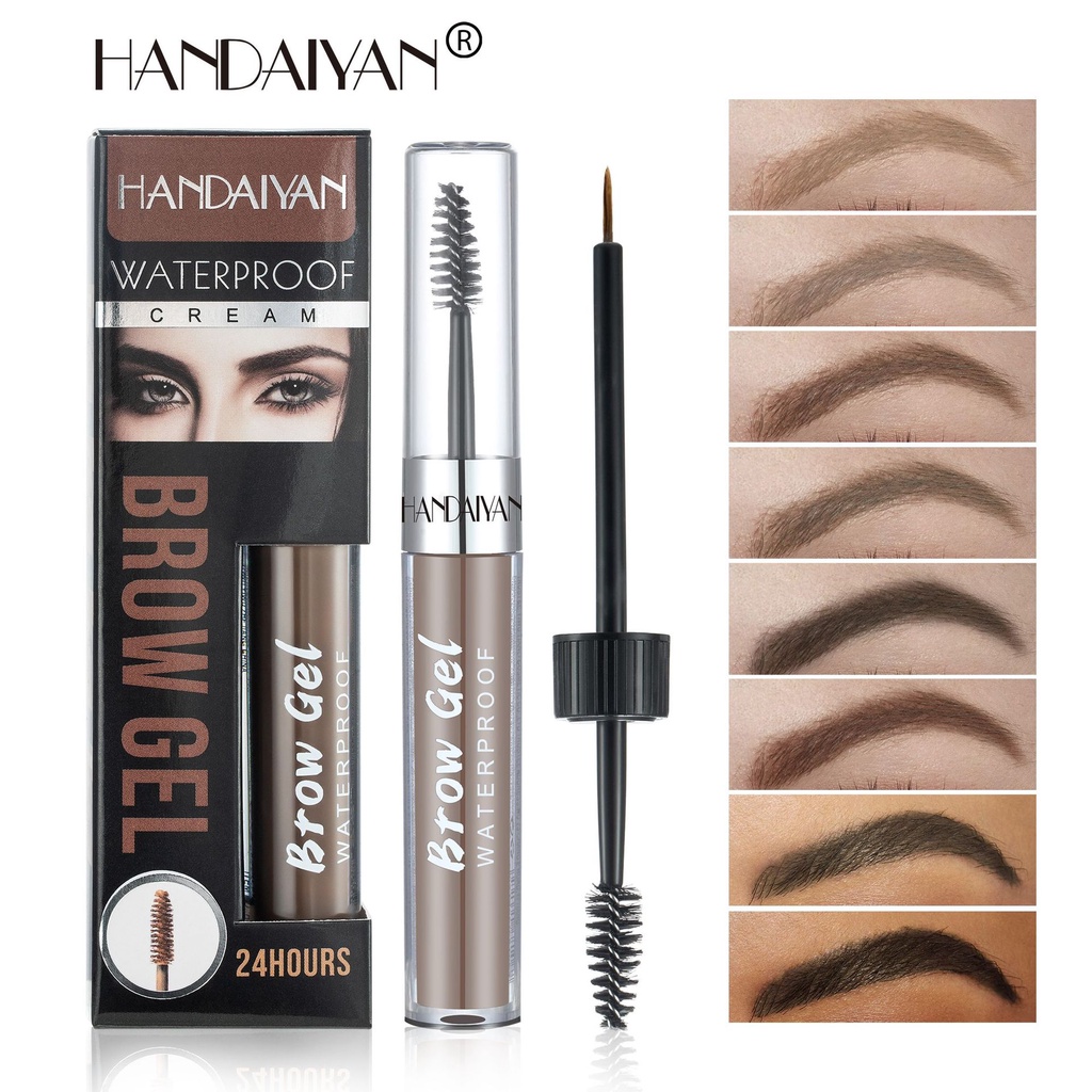 HANDAIYAN 8 Colors Double-ended Liquid Eyebrow Cream With Brush ...