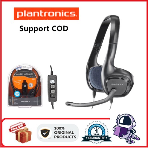 [COD] Plantronics 628USB Wired Headset Noise Cancelling Microphone USB ...
