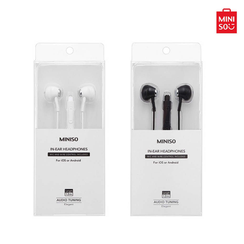 Miniso Elegant In-ear Headphones Model: E156 Earphones / Model Y771 ...