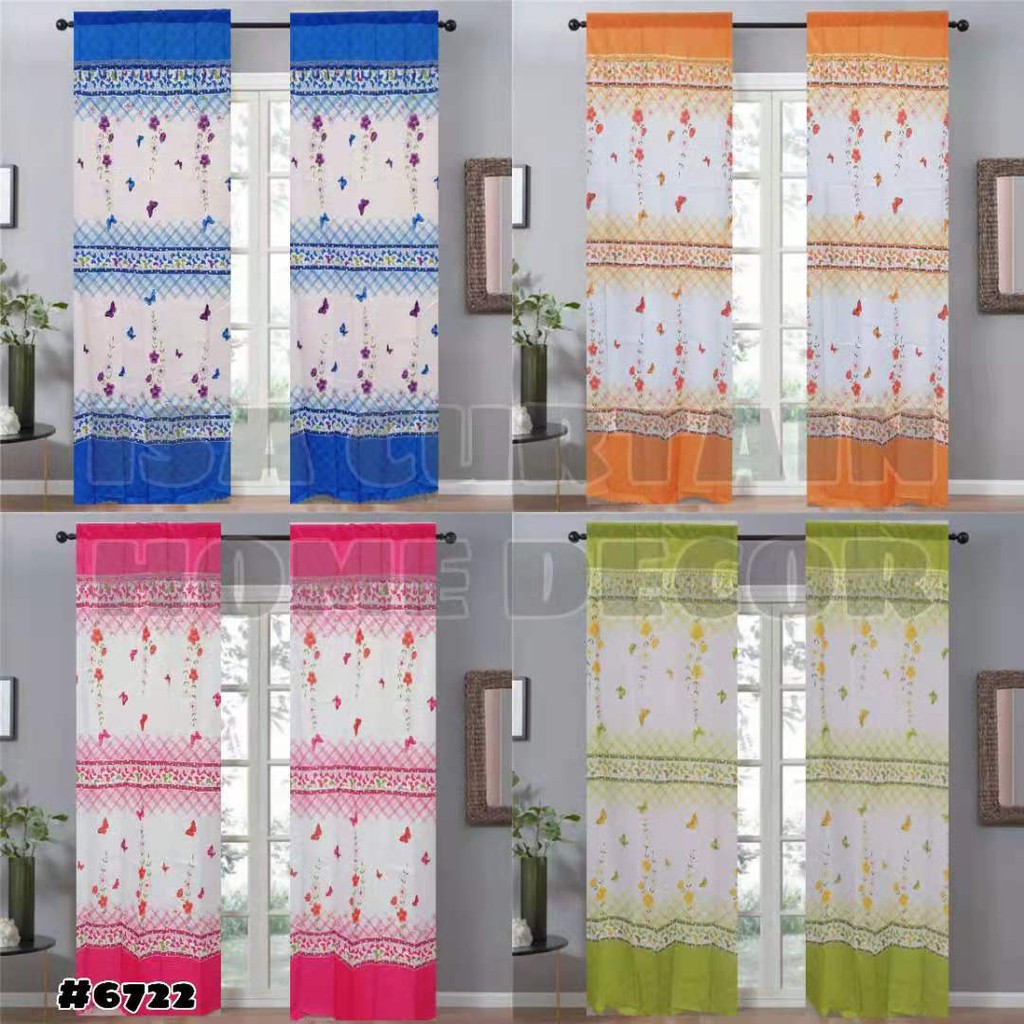 Sheering Curtain Good Quality Simple Curtain Without Ring Kurtina ...