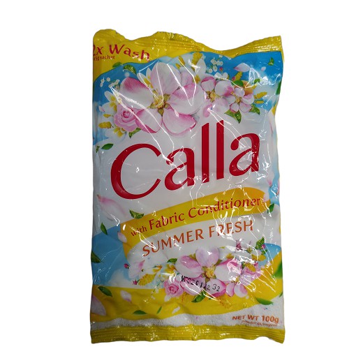 Calla Detergent Powder Fabcon Summer Fresh Y 100G | Shopee Philippines