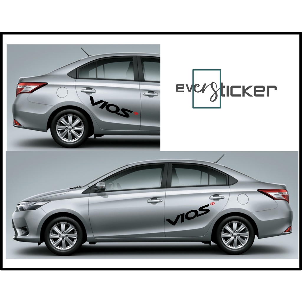 Toyota vios body sticker 1pair (2pcs) | Shopee Philippines