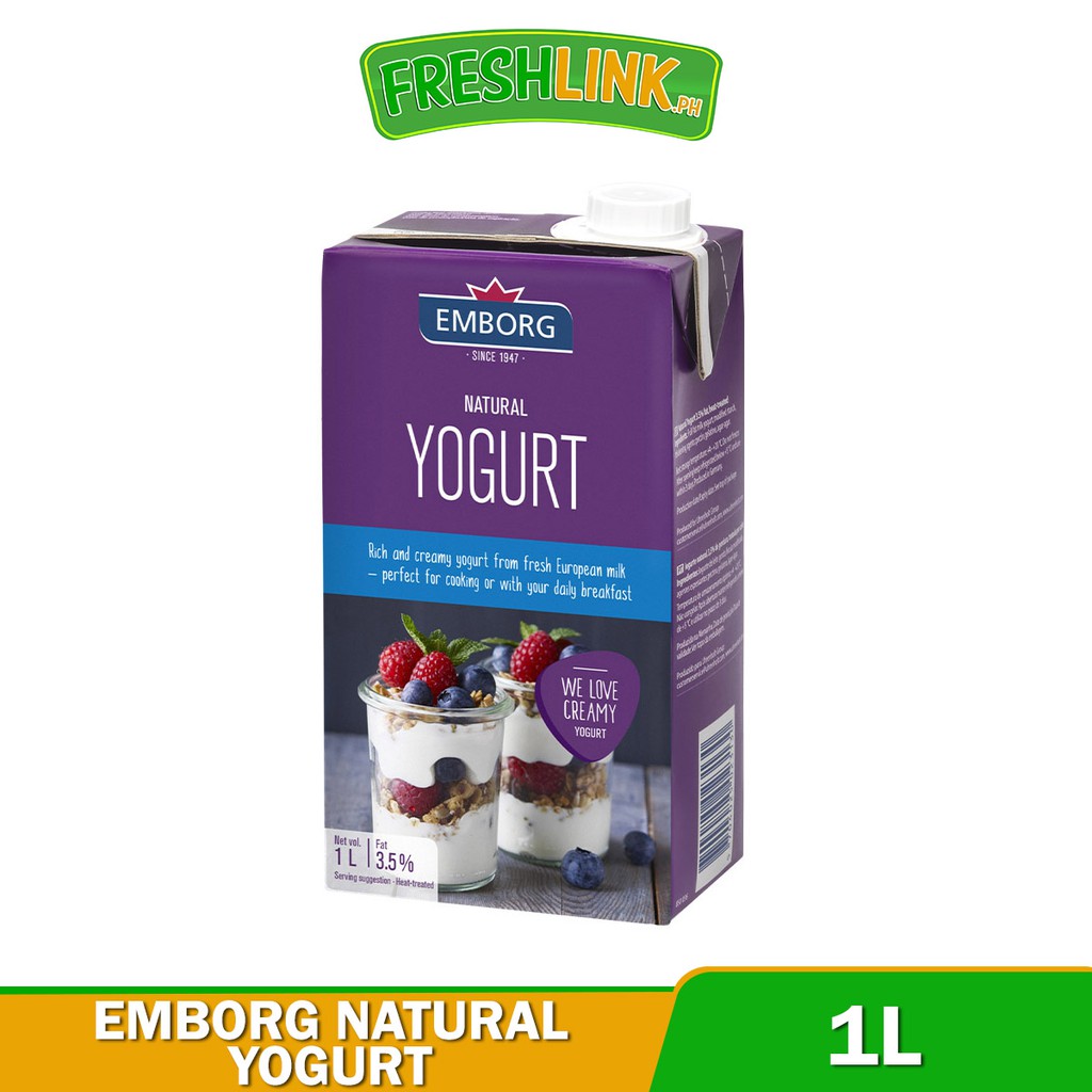 Emborg Natural Yogurt 1L | Shopee Philippines