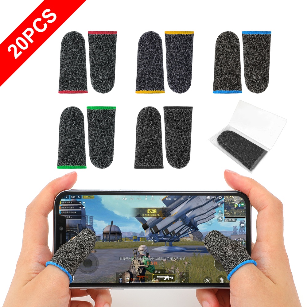20/40Pcs Finger Cover For PUBG Mobile Game Sweat Proof Non-Scratch ...