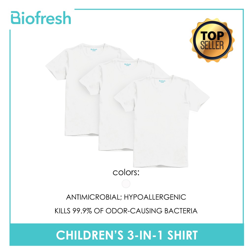 Biofresh Children's Shirts 3 pieces in a pack UCSRG3 | Shopee Philippines