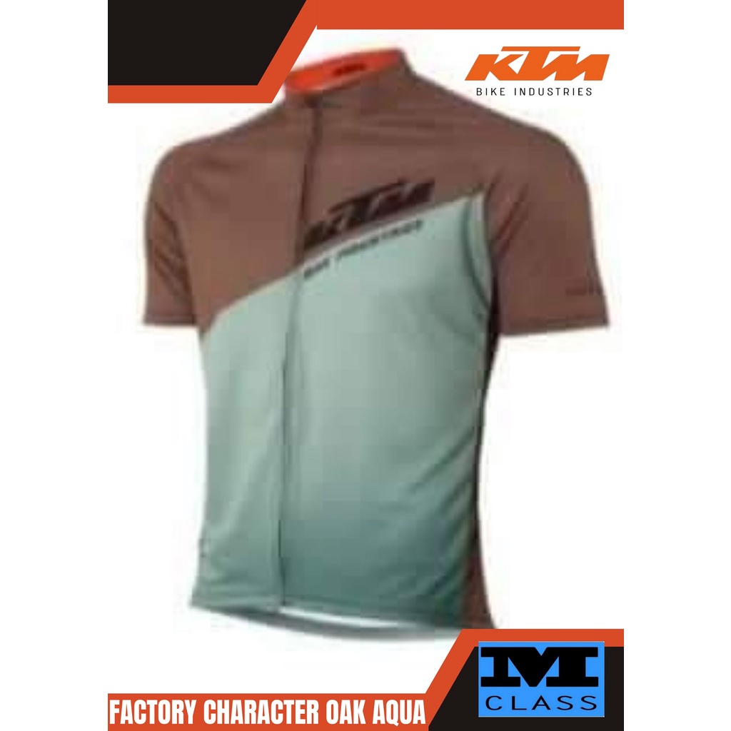 AUTHENTIC KTM BIKE INDUSTRIES JERSEY - KTM FACTORY OAK AQUA | Shopee ...