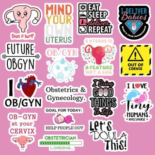 50 pcs. OB GYN stickers | water proof | FUTURE OBSTETRICIAN ...