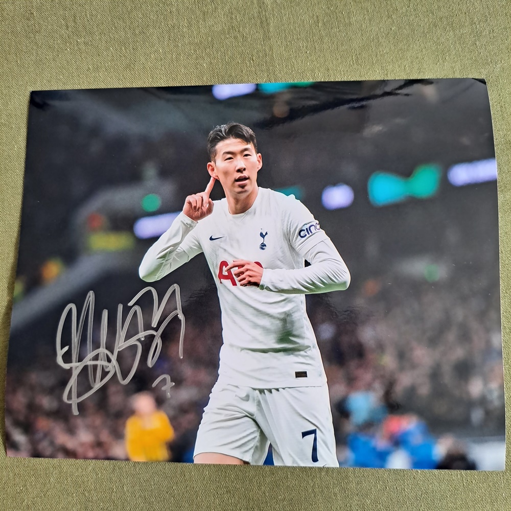 Signed Heung-Min Son autographed photo 10 inches k-pop | Shopee Philippines