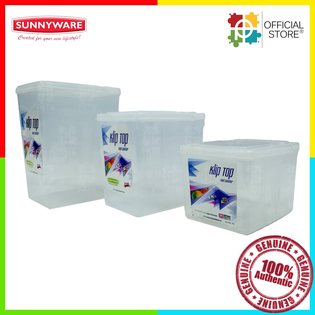 SUNNYWARE KLIP TOP FOOD CANISTER | Shopee Philippines