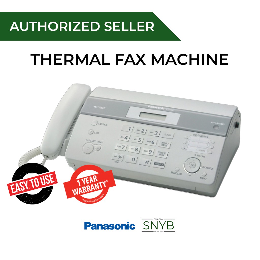 PANASONIC KX-FT981 Thermal Fax Machine (White) | Shopee Philippines
