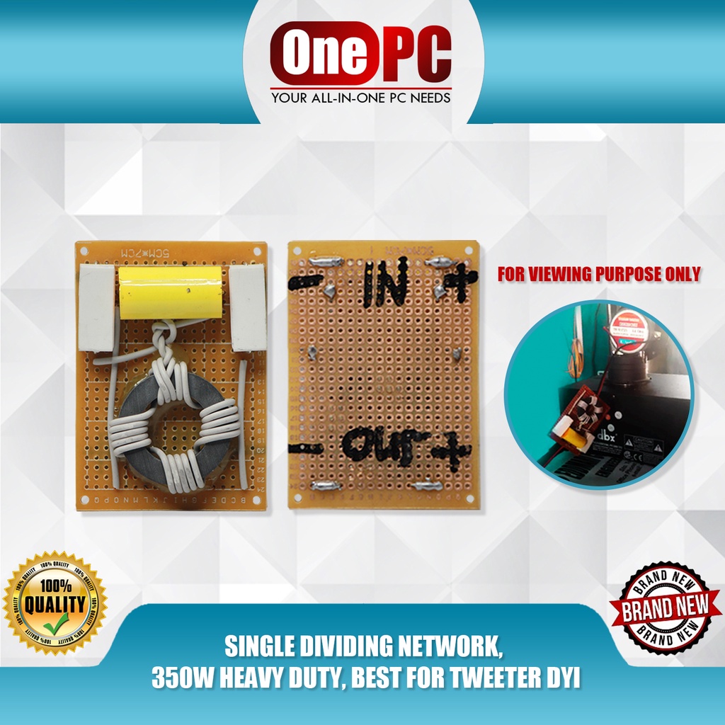 SINGLE DIVIDING NETWORK, 350W HEAVY DUTY, BEST FOR TWEETER DYI | Shopee ...