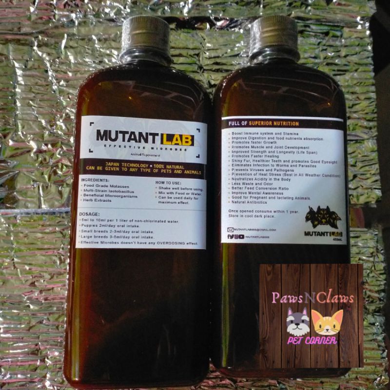 MUTANT LAB Effective Microbes with FREE SYRINGE (100% Natural) 455ml | Shopee Philippines