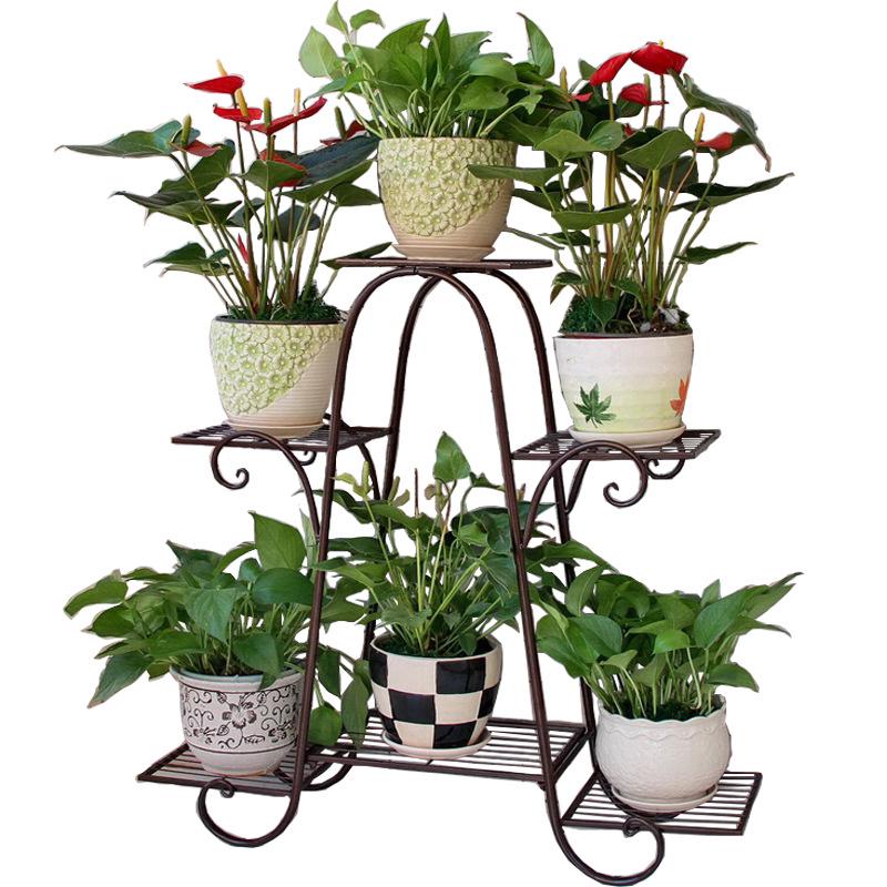 Flower Rack 6 LayersIron Plant Rack Flower Stand | Shopee Philippines