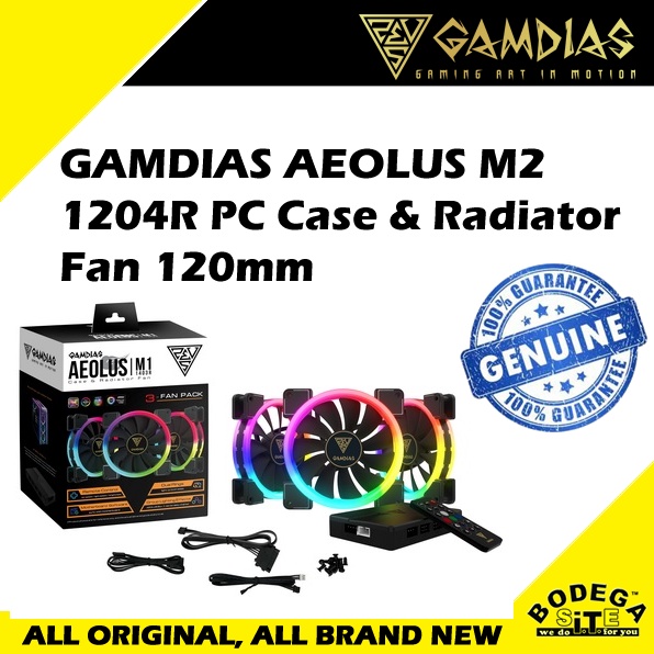 GAMDIAS AEOLUS M2 1204R PC Case & Radiator Fan 120mm | Shopee Philippines