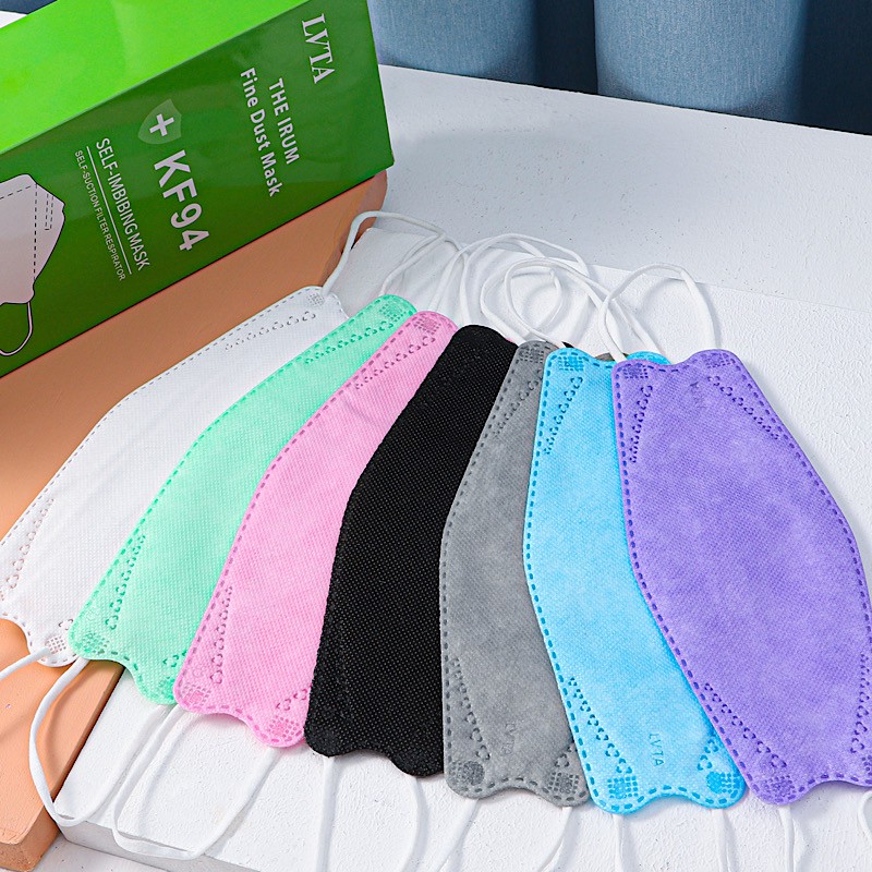 Mask KF94 Face Mask 4 Layer Non-woven Protection Filter 3D Anti Viral ...
