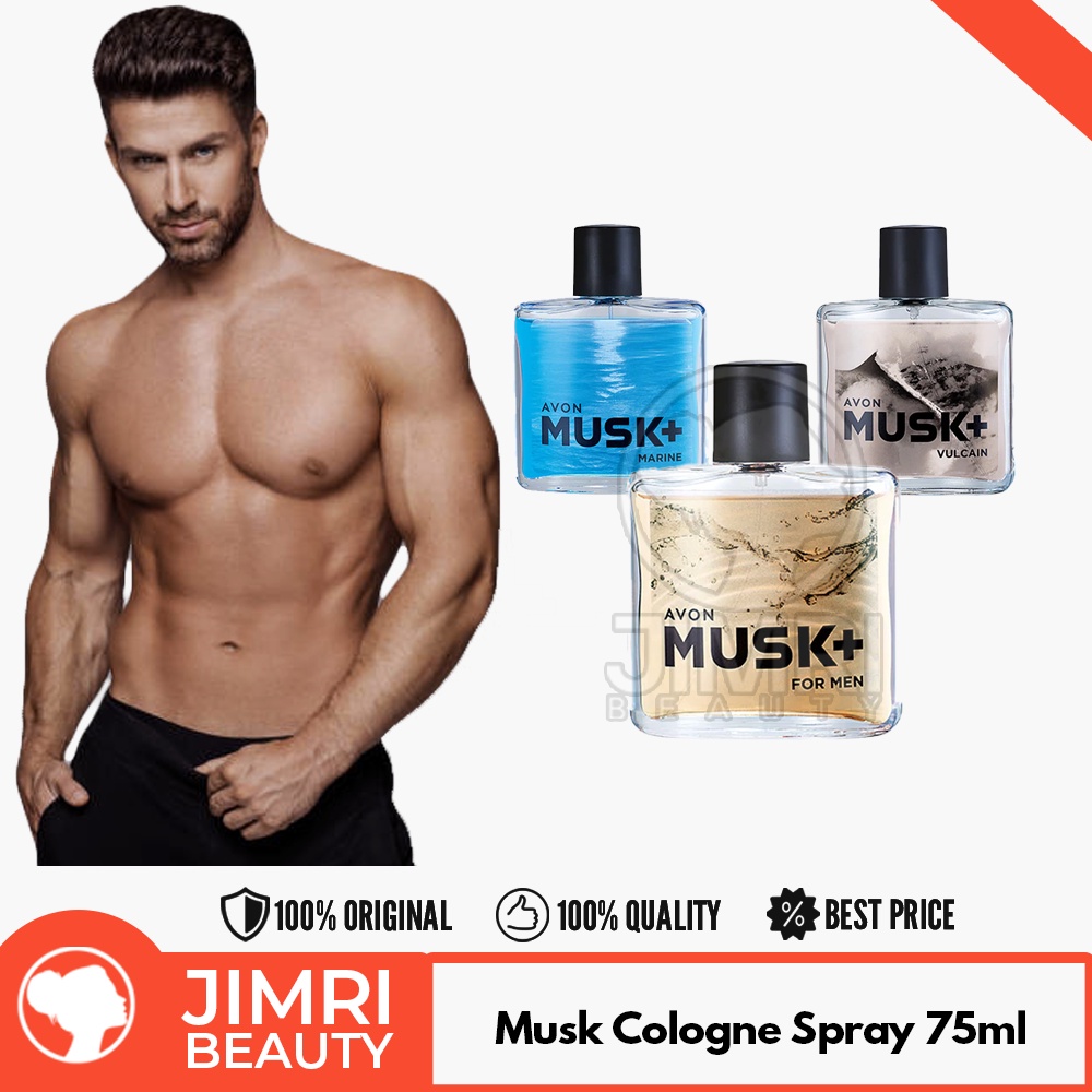 Musk Eau de Cologne Spray For Men Spray 75ml | Shopee Philippines