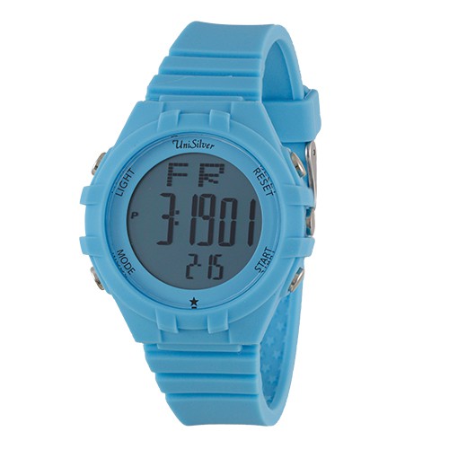 UniSilver TIME Mens Blue Digital Rubber Watch KW2847-1003 | Shopee ...