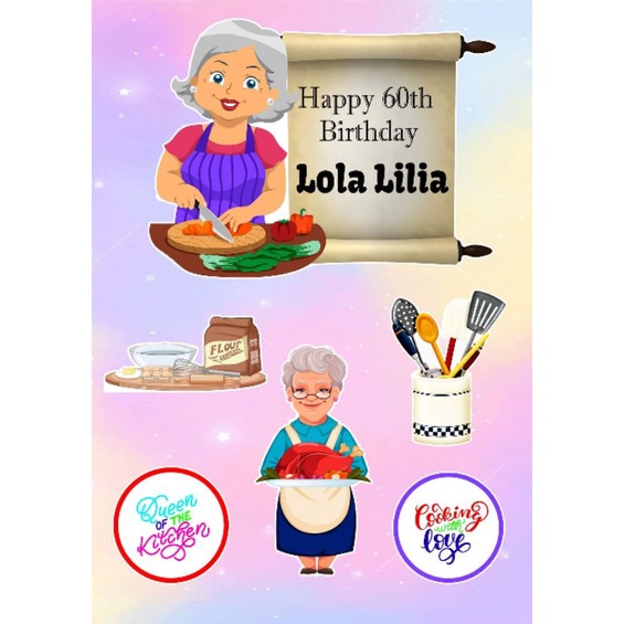 cooking theme cake topper | Shopee Philippines