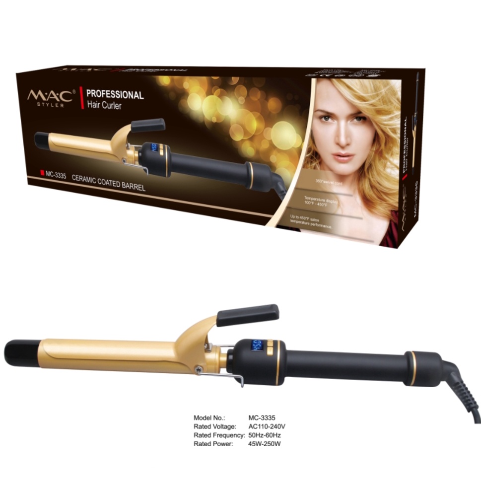 Mac Styler Hair Curler Curling Iron 450F with LED MC3335 | Shopee Philippines