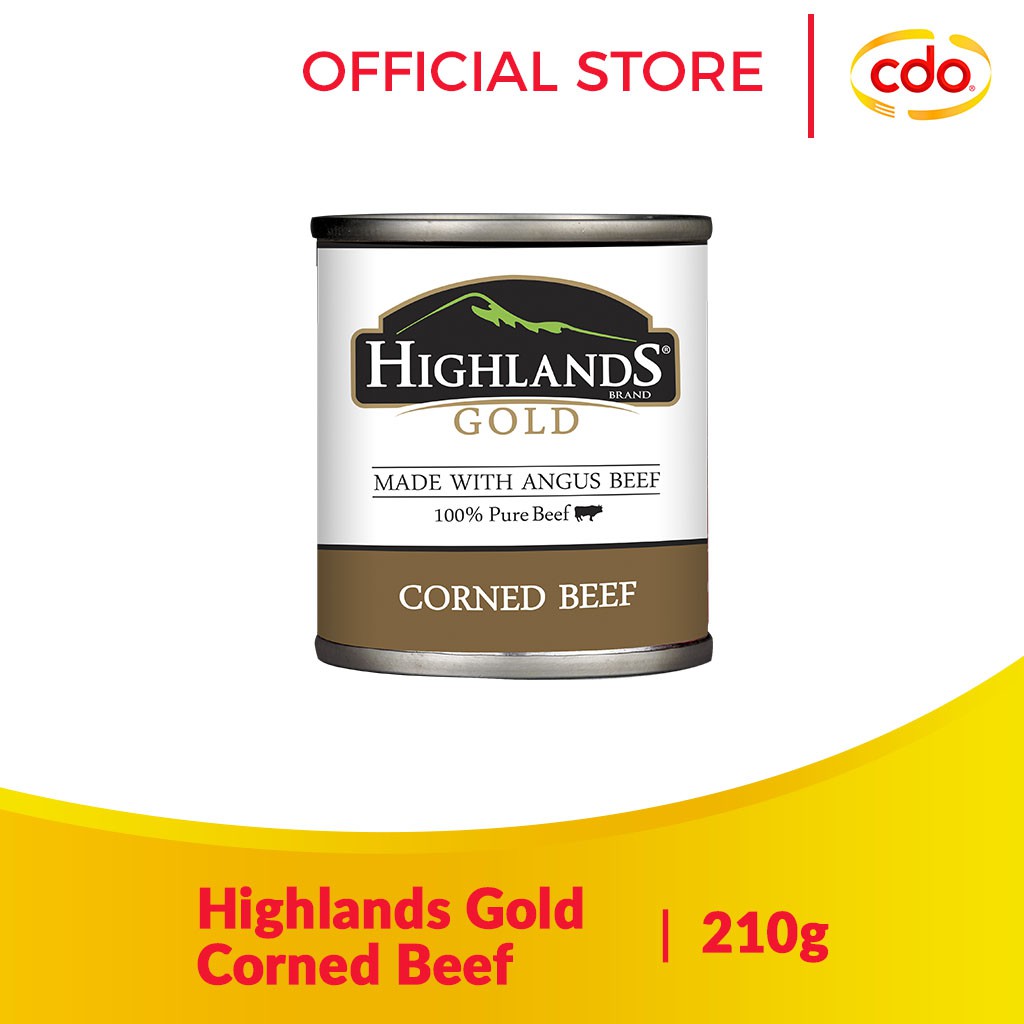 HIGHLANDS Gold Corned Beef 210g | Shopee Philippines