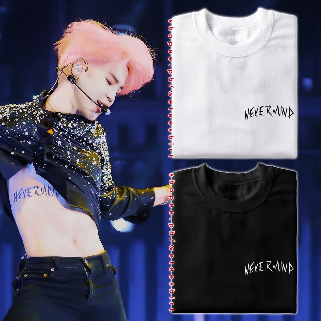 Jimin Tattoo Inspired Never Mind T-Shirt / Jimin Nevermind Shirt / Army ...