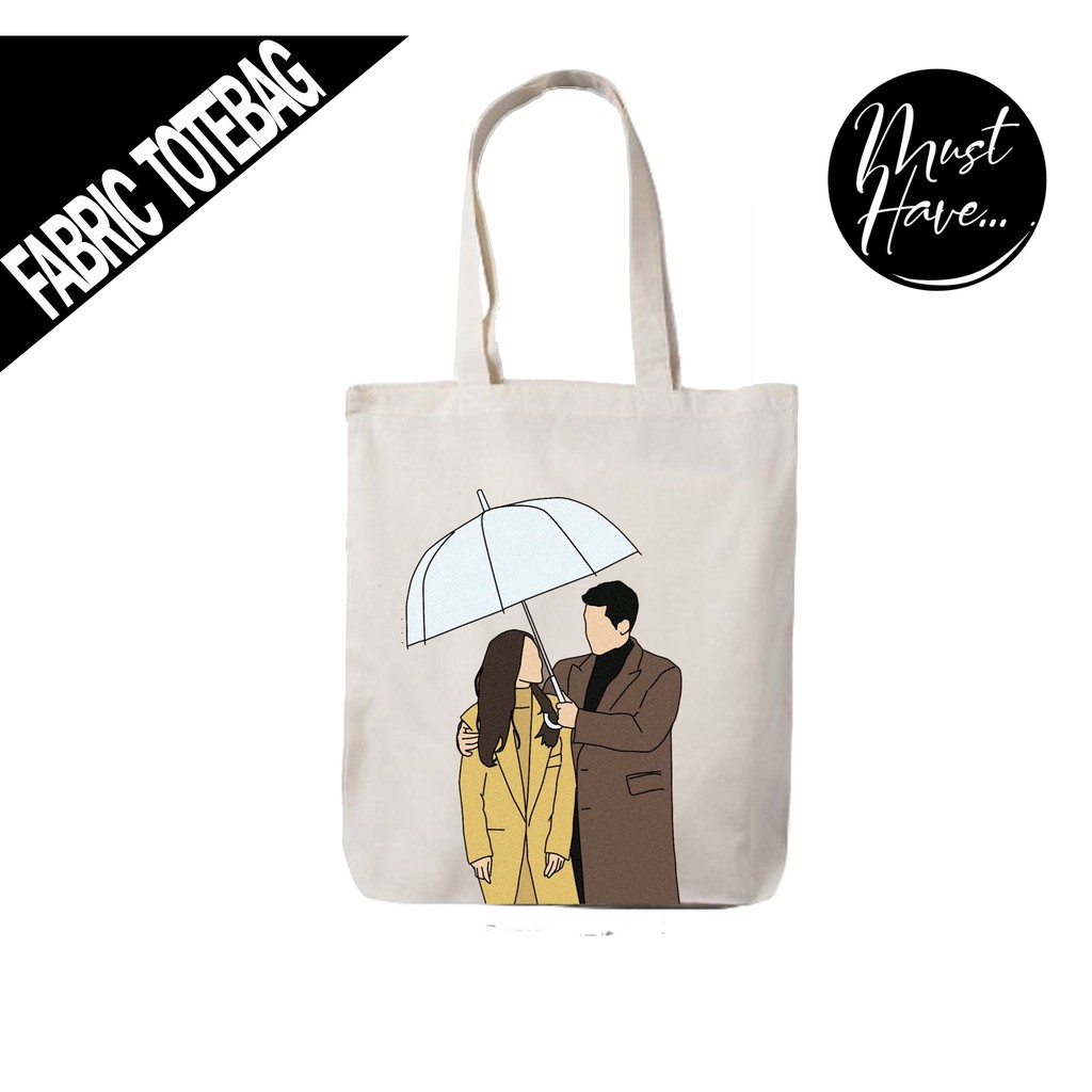 Must buy fabric tote bag hyun bin ri jung hyuk son ye‑jin yoon se‑ri ...