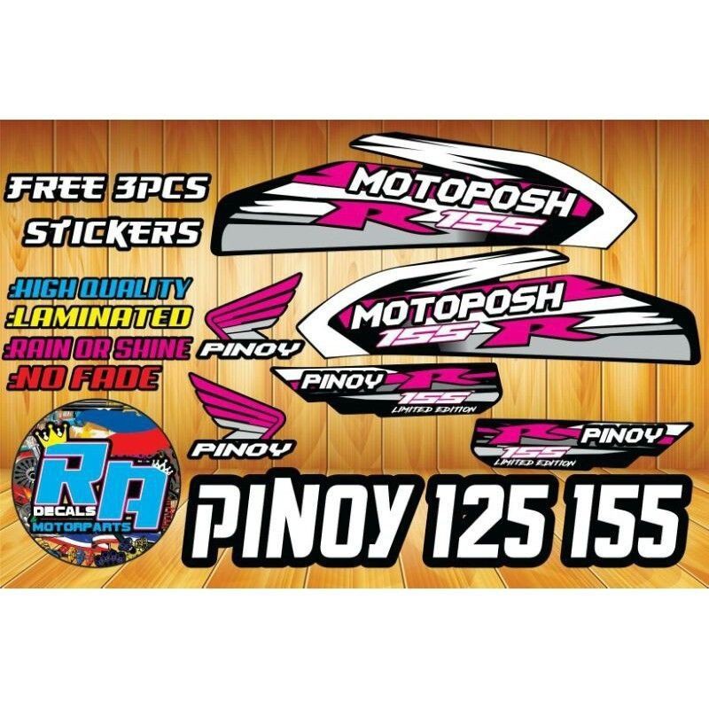 Motoposh Pinoy R 125/155 Decals | Shopee Philippines