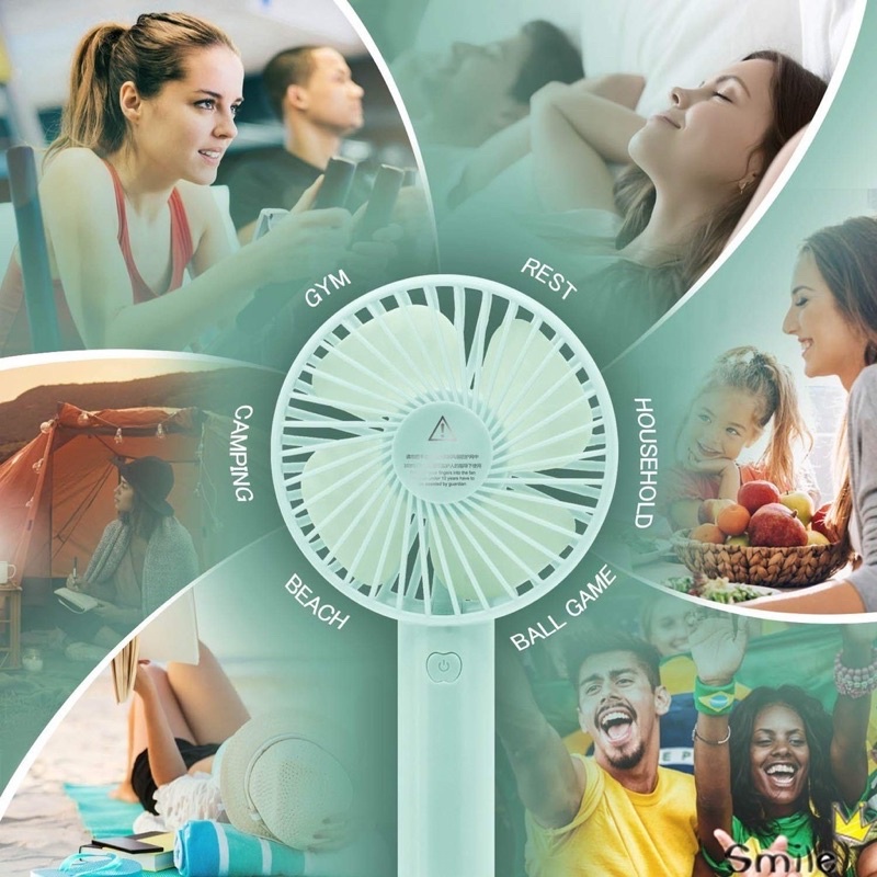 Mini Fan Rechargeable Portable Handheld Handy Fan USB Fan Pocket ...