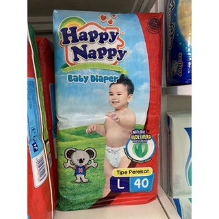 Happy Nappy Baby Diapers/Happy Nappy Adhesive Type S40/M40/L40 | Shopee ...