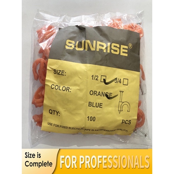 SHeavy duty pvc clamp 1/2inch orange andBlue/pipe clamp | Shopee ...