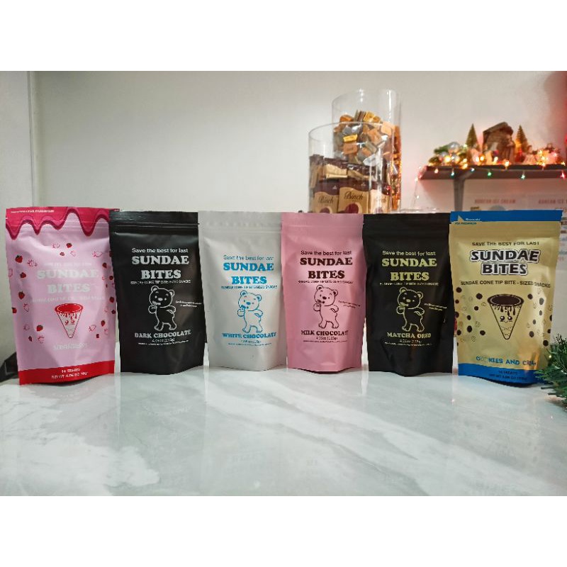 Sundae Bites Sundae Cone Tip Bite-Sized Snacks | Shopee Philippines