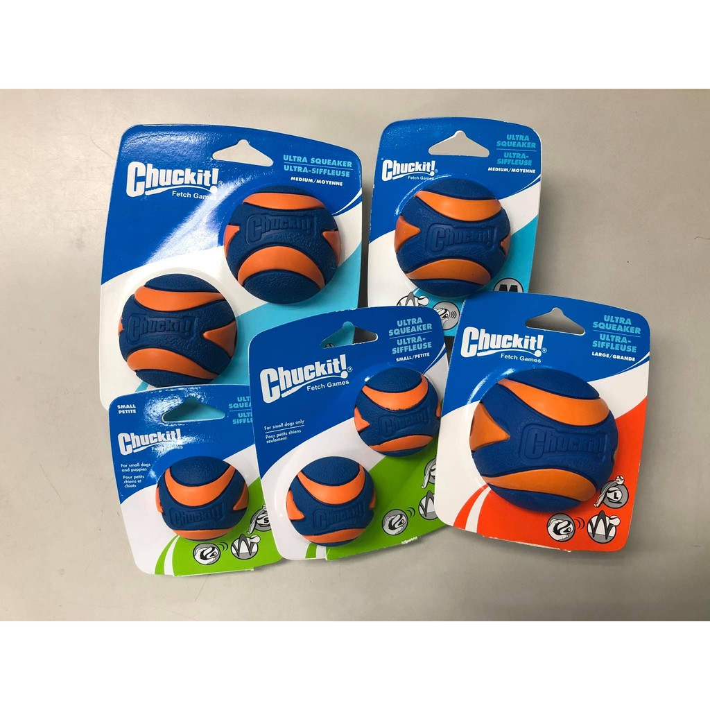 Chuckit! Ultra Squeaker Ball Dog Toy ( Small, Medium, Large ) | Shopee ...