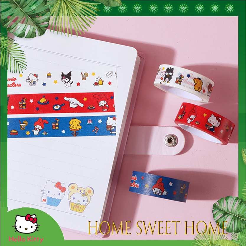 Hello Kitty Tri-color Adhesive Tape Set [Authentication] DIY Ledger ...