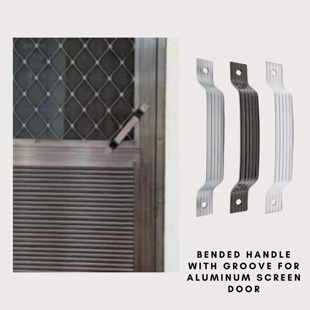 Bended Handle with Groove for Aluminum Screen Door Stainless SOLD PER ...