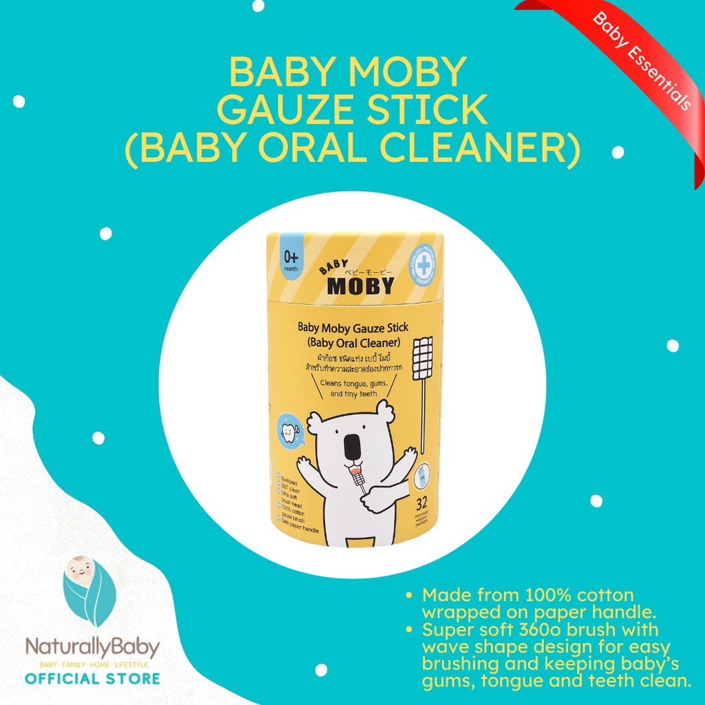 Baby Moby Gauze Stick (Baby Oral Cleaner) | Shopee Philippines