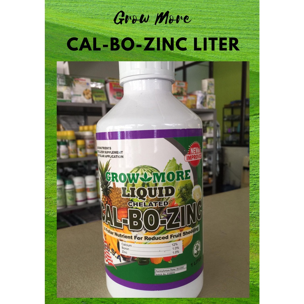 Sagrex LIQUID CAL-BO-ZINC Grow More Liter | Shopee Philippines