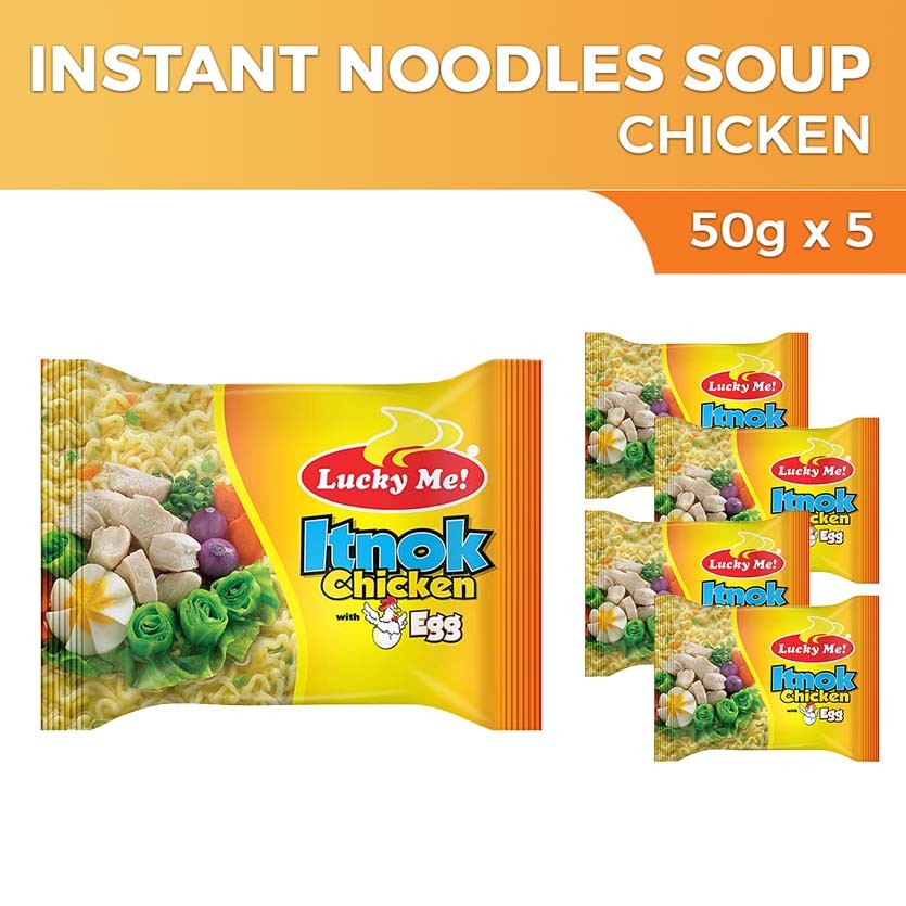 Lucky Me! Instant Noodle Soup Itnok 50g X 5 | Shopee Philippines