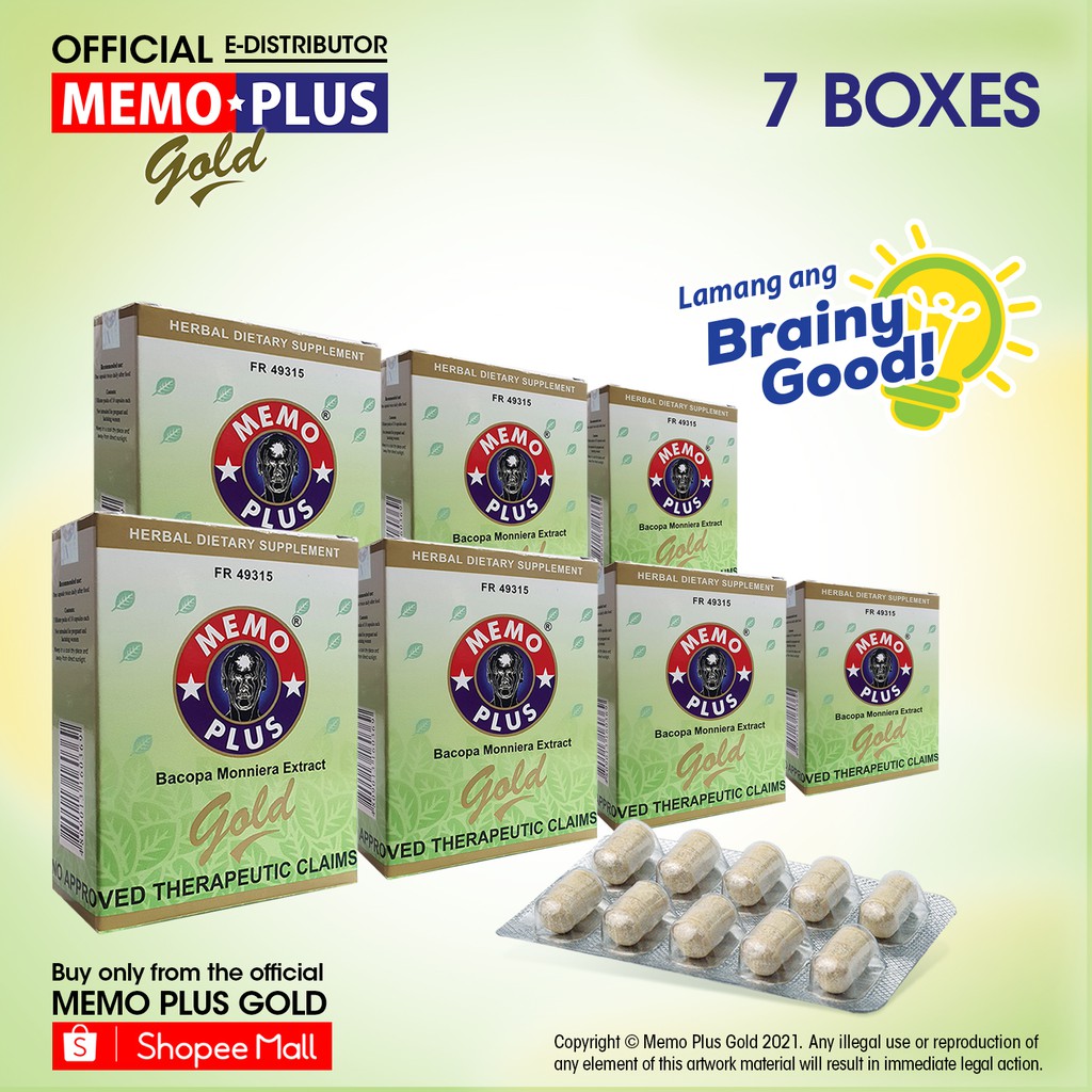 Memo Plus Gold 30s 7 Boxes | Shopee Philippines