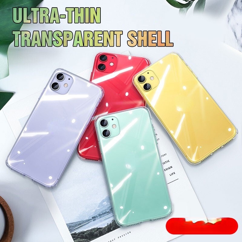 Clear Phone Case Silicon Soft Cover Compatible For iPhone 11 12 Mini ...