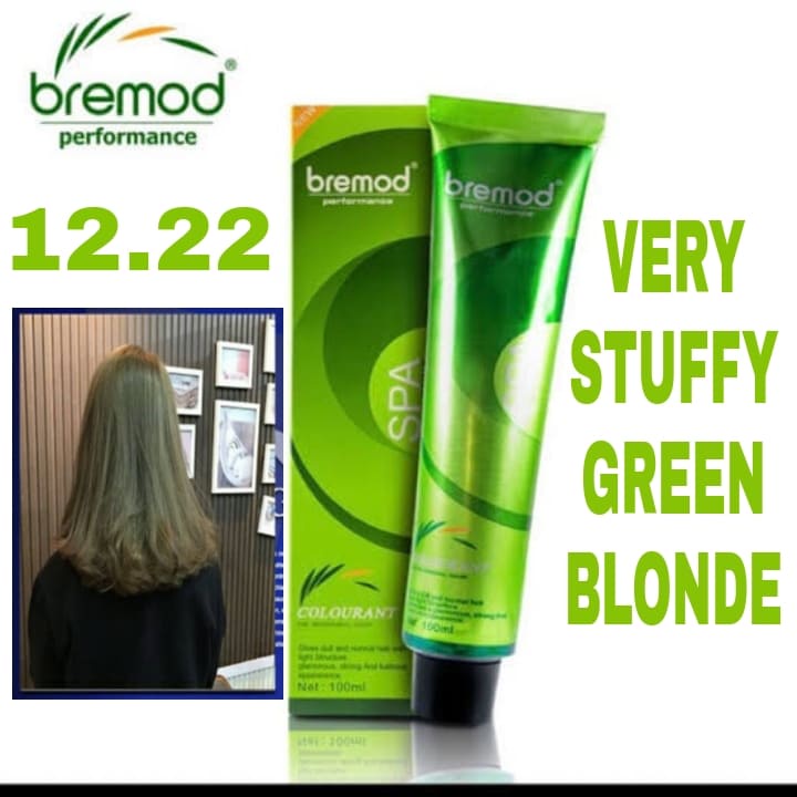 Bremod Performance SPA Hair Color ( 12.22 very stuffy green blond ) 100 ...