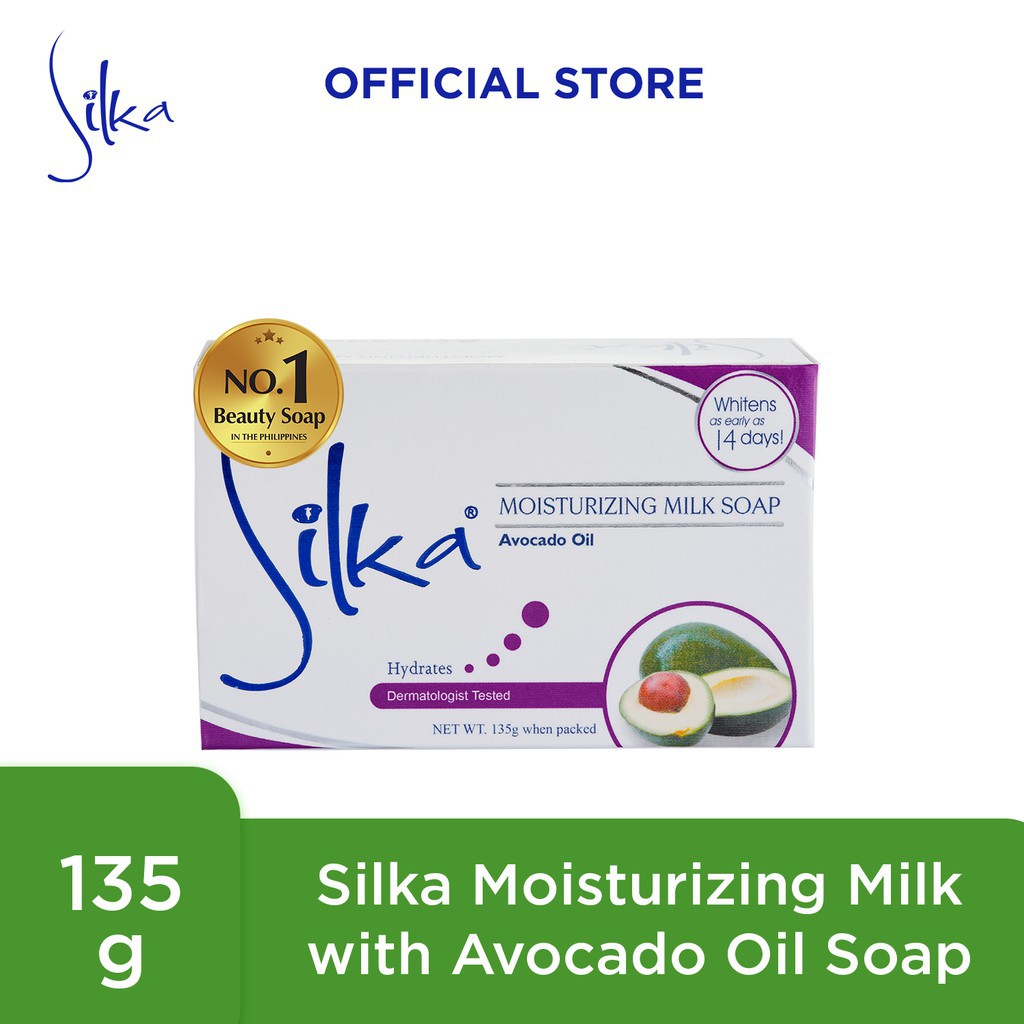 Silka Moisturizing Milk Soap with Avocado Oil 135g | Shopee Philippines