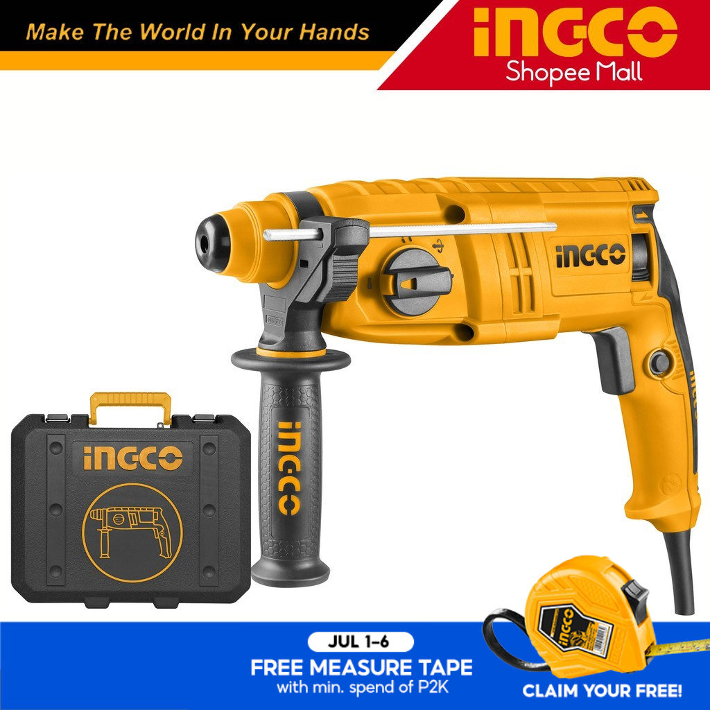 Ingco RGH6528 / RGH6508 Industrial SDS Plus Rotary Hammer / Chipping ...