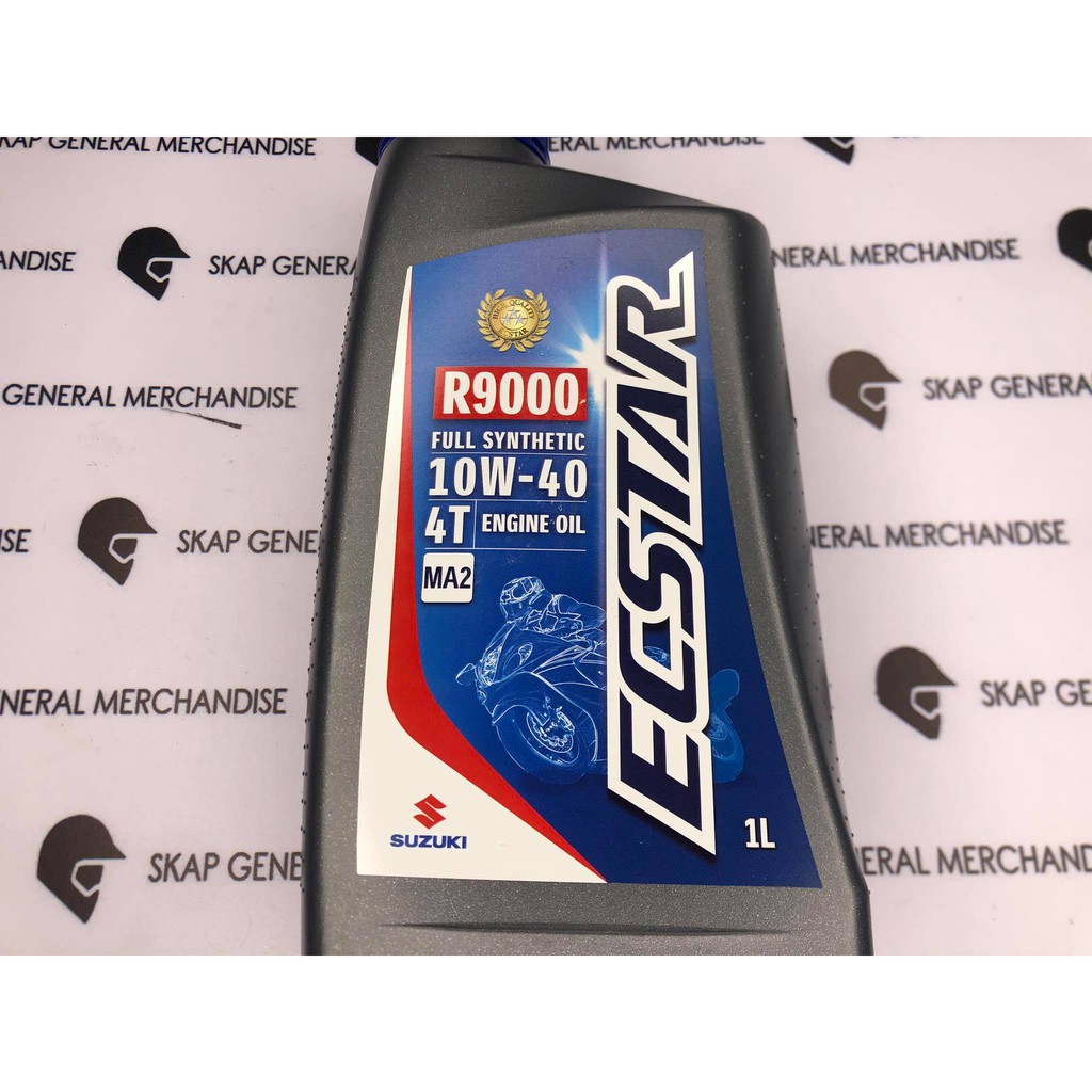 SGP - GENUINE ECSTAR ENGINE OIL, 4T R9000 FULL SYNTHETIC 10W-40 MA2 ...