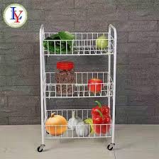 3-tier Multi-purpose removable kitchen cart storage rack | Shopee ...