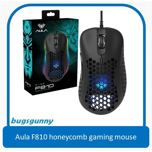 Aula F810 honeycomb gaming mouse - black | Shopee Philippines