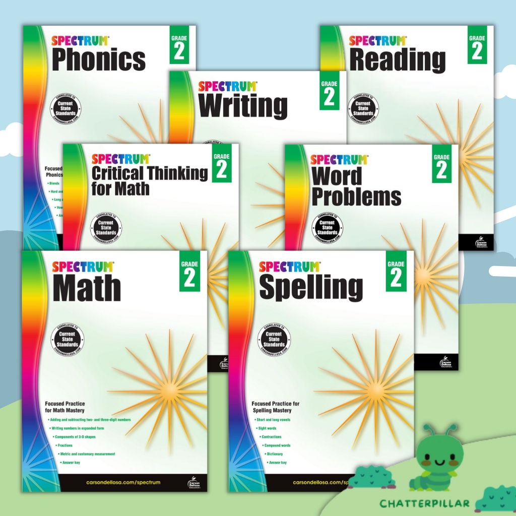 Spectrum Grade 2 Workbooks | Shopee Philippines