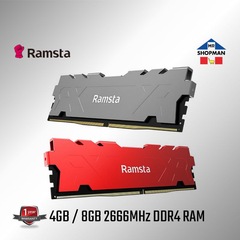 Ramsta 4Gb / 8Gb 2666Mhz DDR4 RAM Memory | Shopee Philippines
